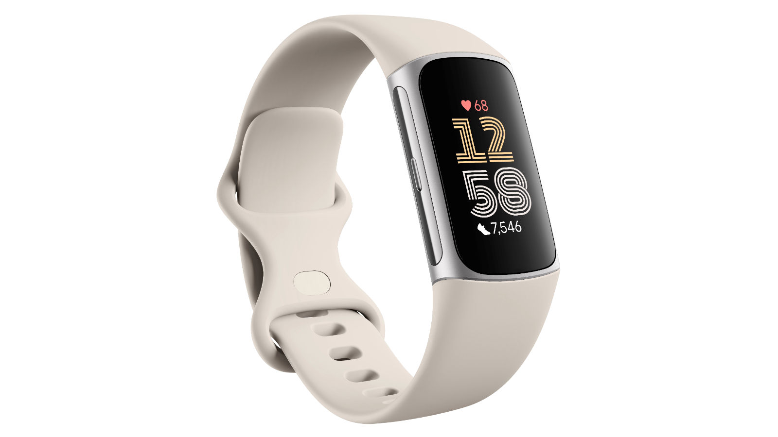 Fitbit Charge 6 Fitness Tracker - Silver/Porcelain | Harvey Norman