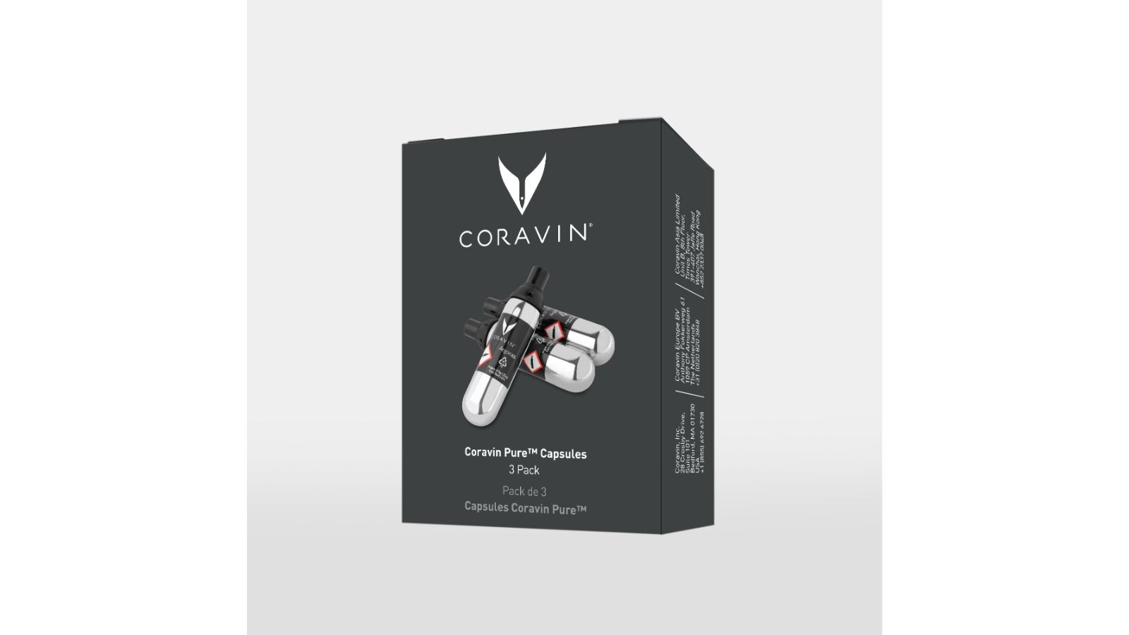 Coravin Argon Pure Capsules 21ml - Pack of 3 | Harvey Norman