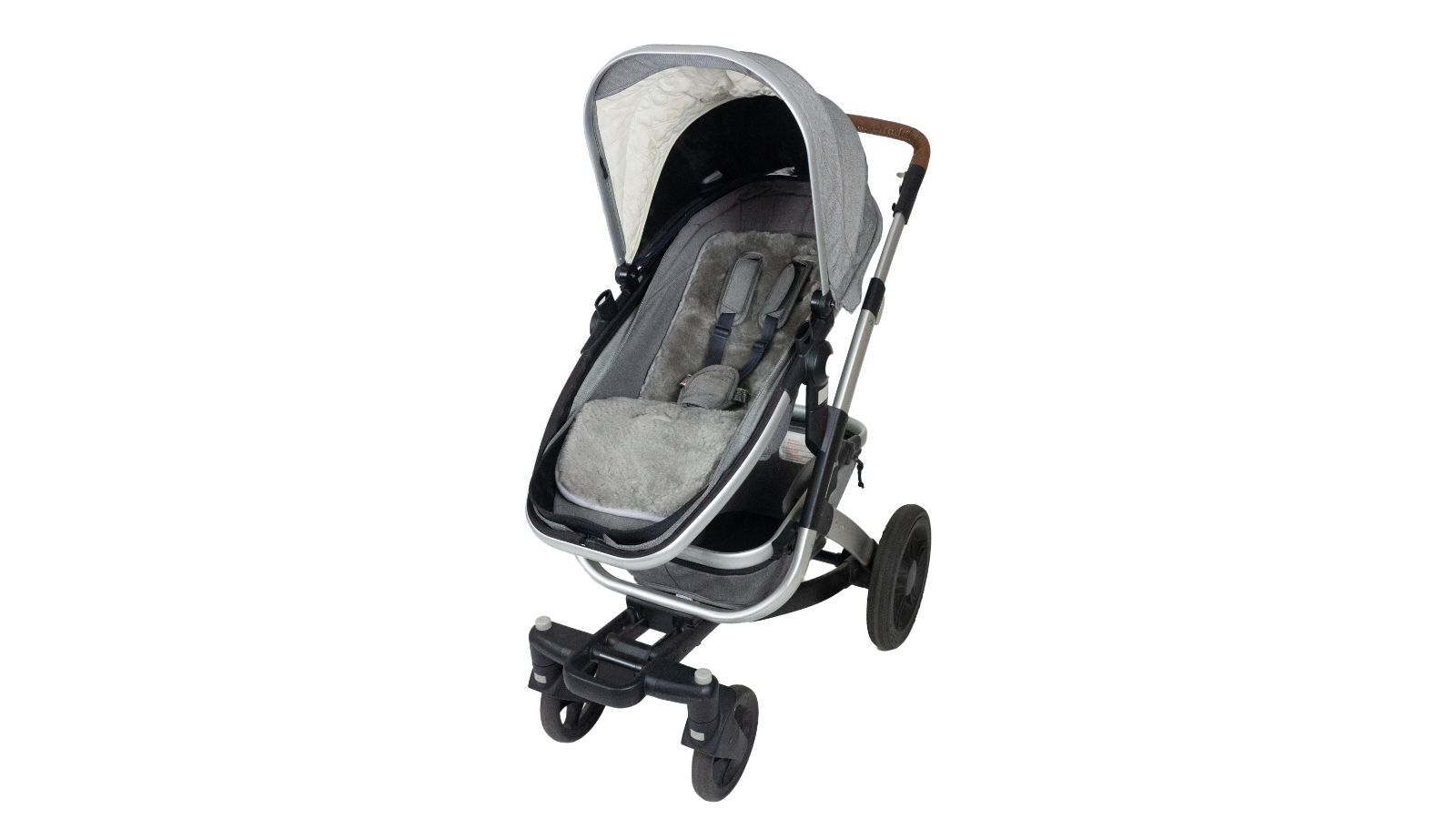 Naturally Sheepskins Luxe Lambskin Midi Wool Pram Liner - Grey | Harvey ...