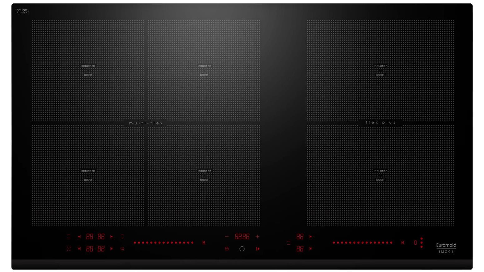 Euromaid 90cm Multi-Flex Induction Cooktop | Harvey Norman