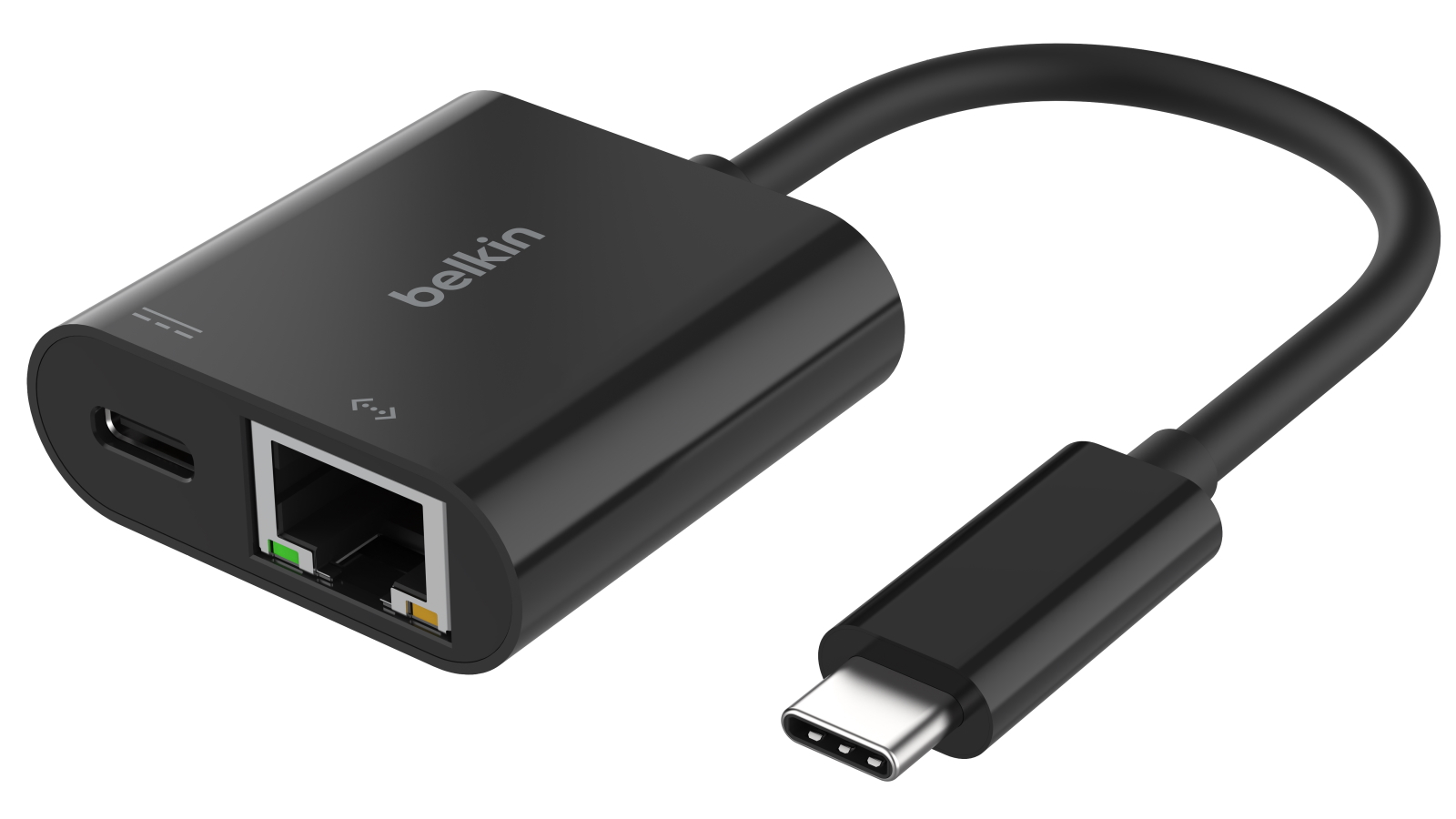 Belkin Connect 100W USB-C to Ethernet + Charge Adapter | Harvey Norman