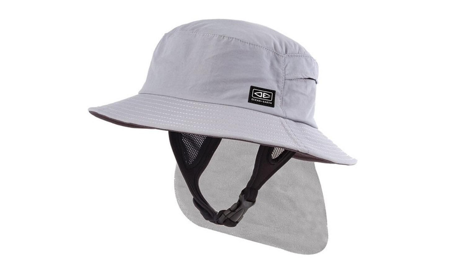 Ocean and Earth Indo Adult Grey Stiff Peak Surf Hat - Large | Harvey Norman