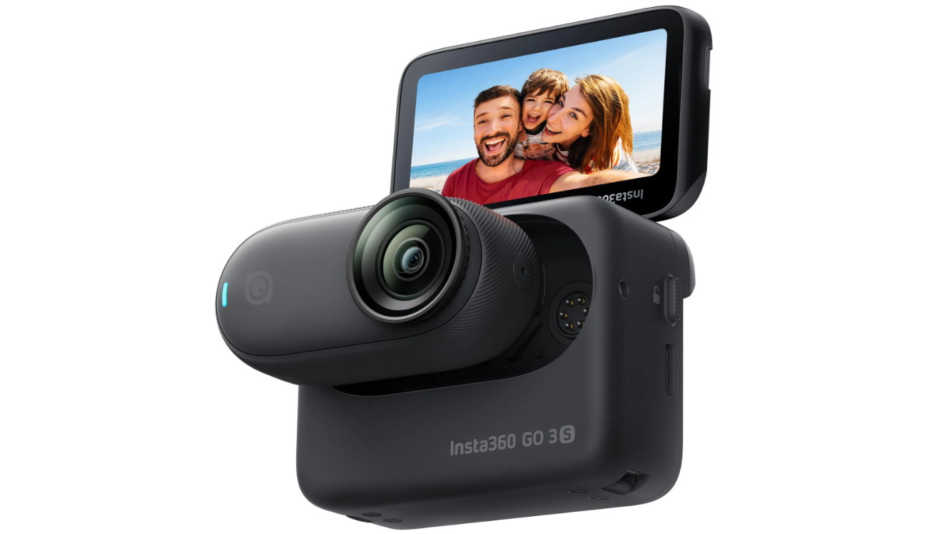 Insta360 GO 3S Wide-Angle Camera with 128GB Memory - Black | Harvey Norman