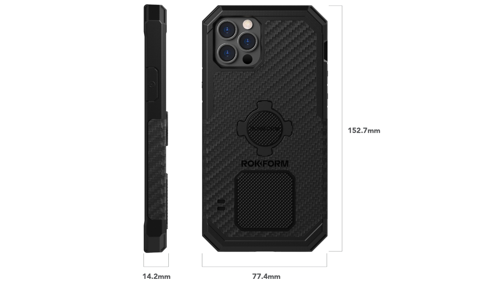 Rokform iPhone 12 / iPhone 12 Pro 6.1 inch Rugged Case - Black | Harvey ...