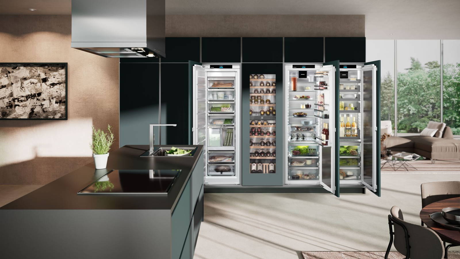 Liebherr 297L Peak Integrated Fridge with BioFresh | Harvey Norman