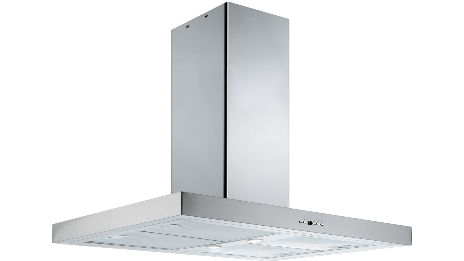 Schweigen 90cm Square-edged Island Canopy Rangehood with Silent Inline ...