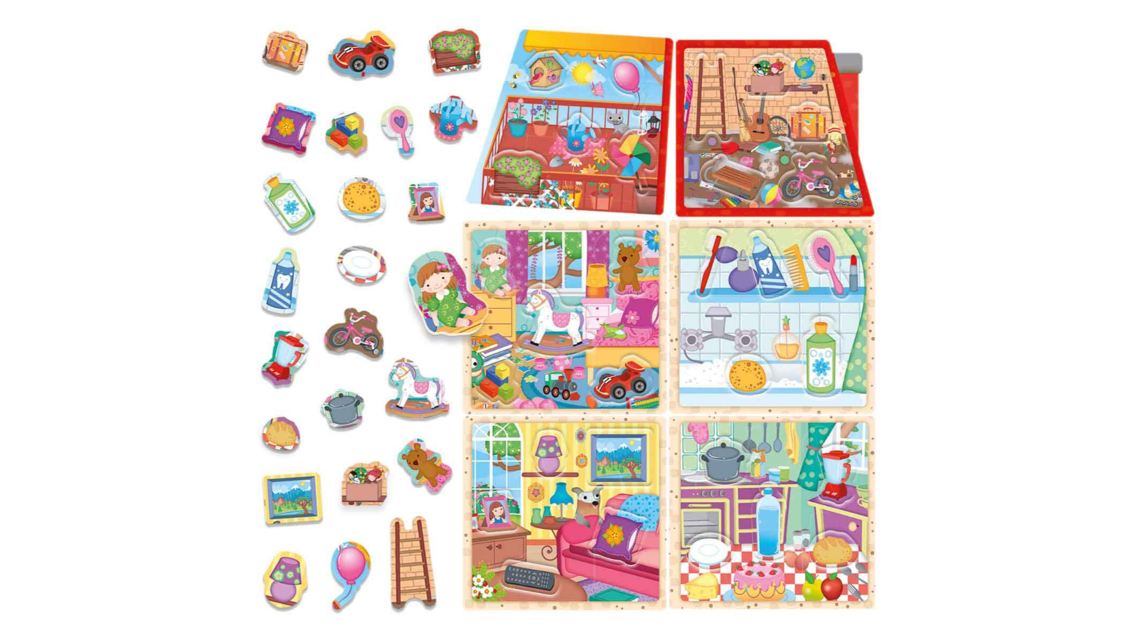 Headu Montessori My Little House Puzzle Shapes Kids Educational Game ...
