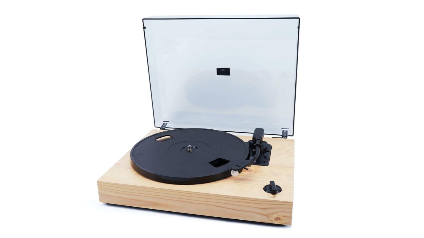 Silcron Encore Turntable with PC Encoding - Pine | Harvey Norman