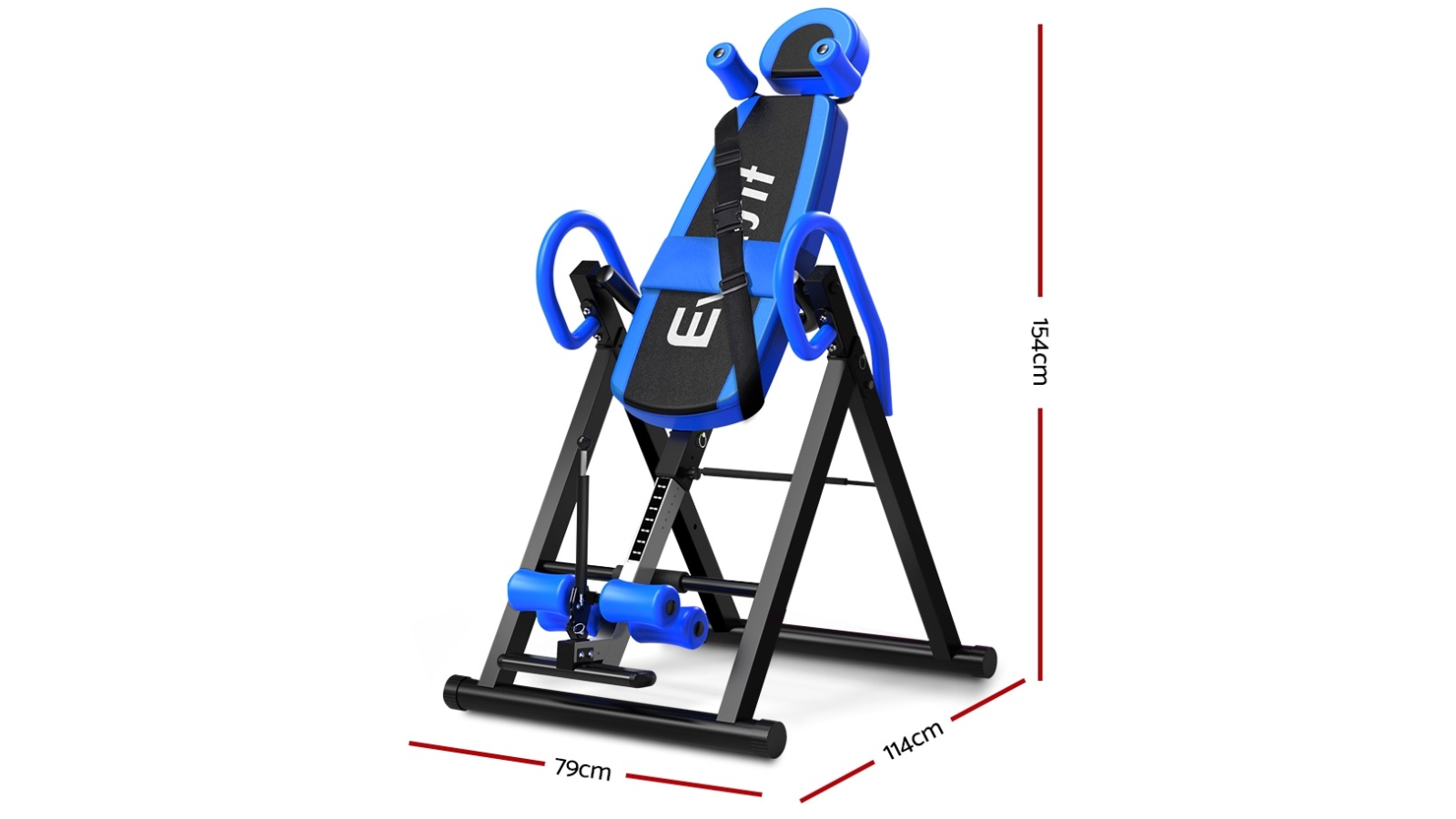 Everfit Gravity Inversion Table - Blue | Harvey Norman
