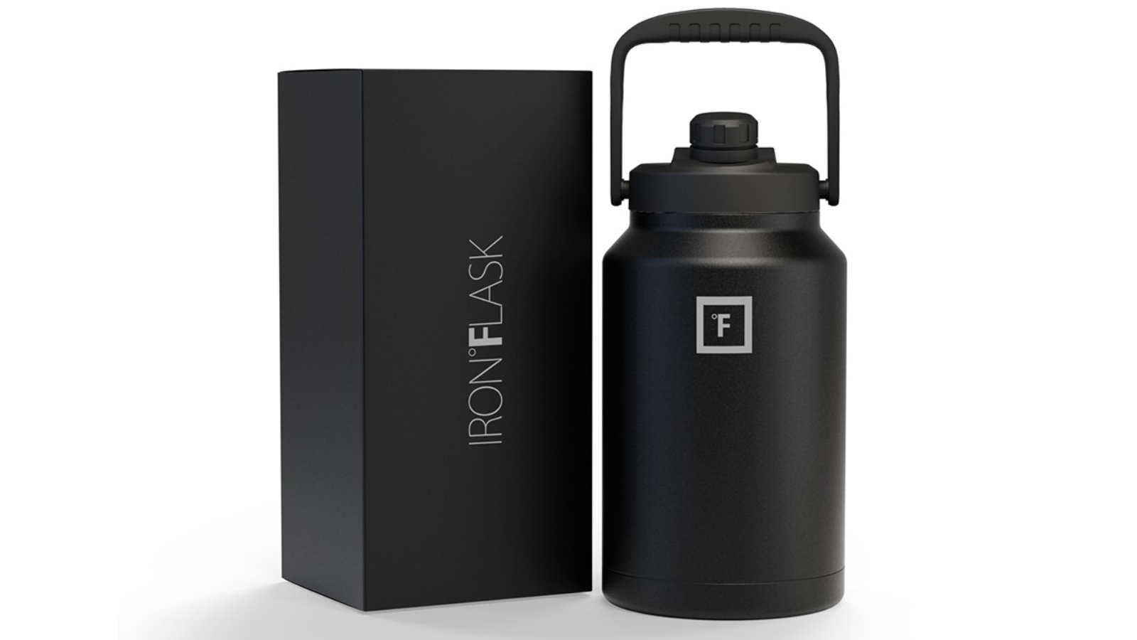 Iron Flask 3800ml Bottle with Spout Lid - Midnight Black | Harvey Norman