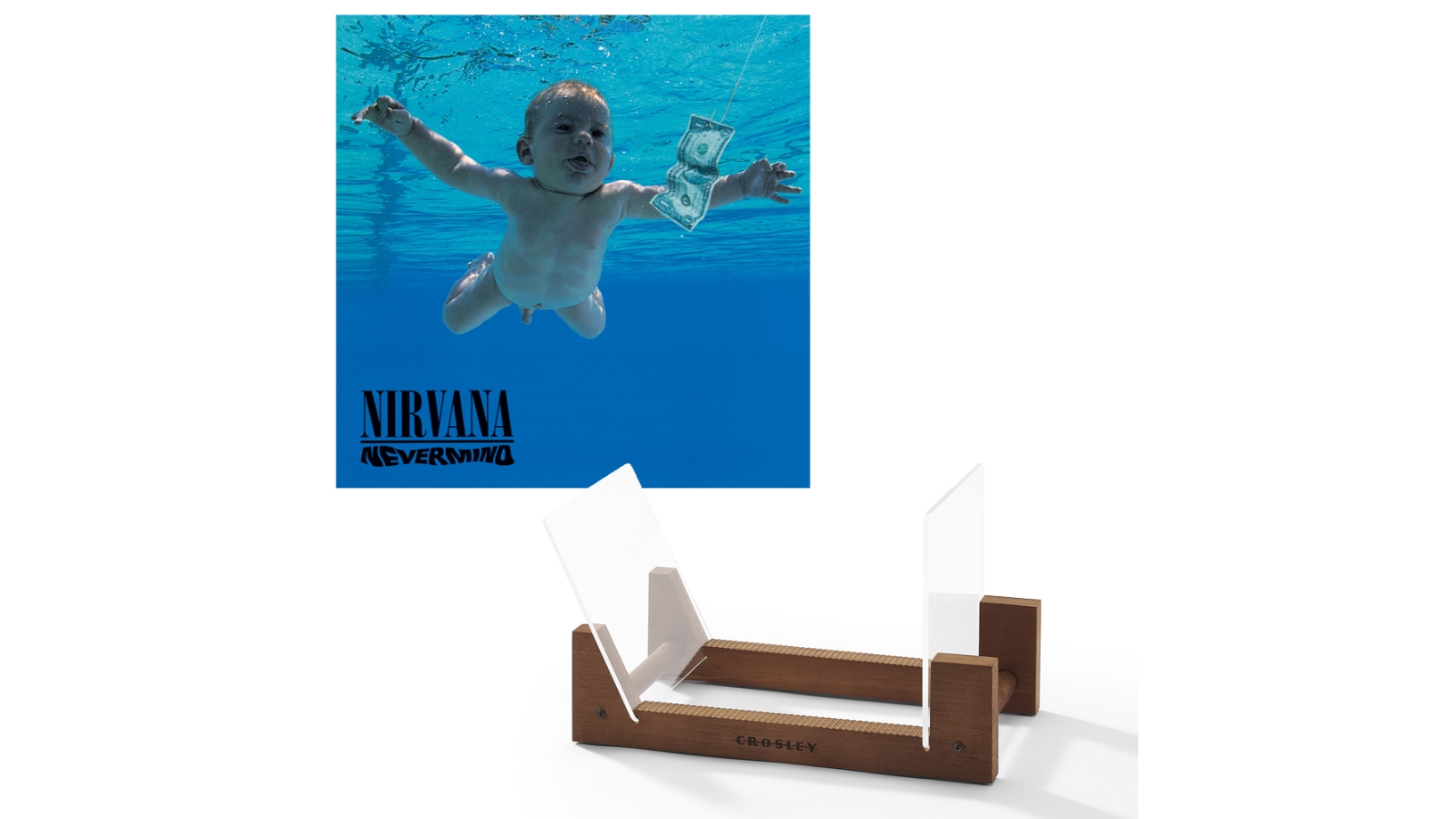 Universal Music Nirvana Nevermind Vinyl Album and Crosley Display Stand ...