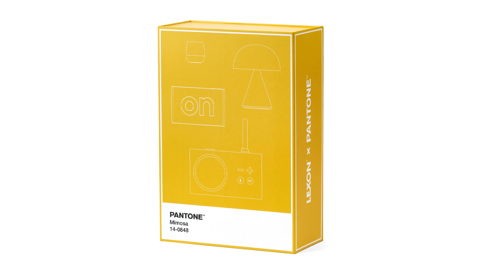 Lexon Pantone Thykho 3 Speakers Clock and Mina M Lamp Gift Set - Yellow ...