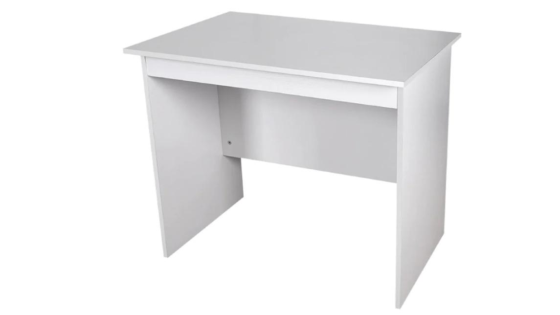 Design Square 90cm Modern Simpleline Office Desk Table - White | Harvey ...