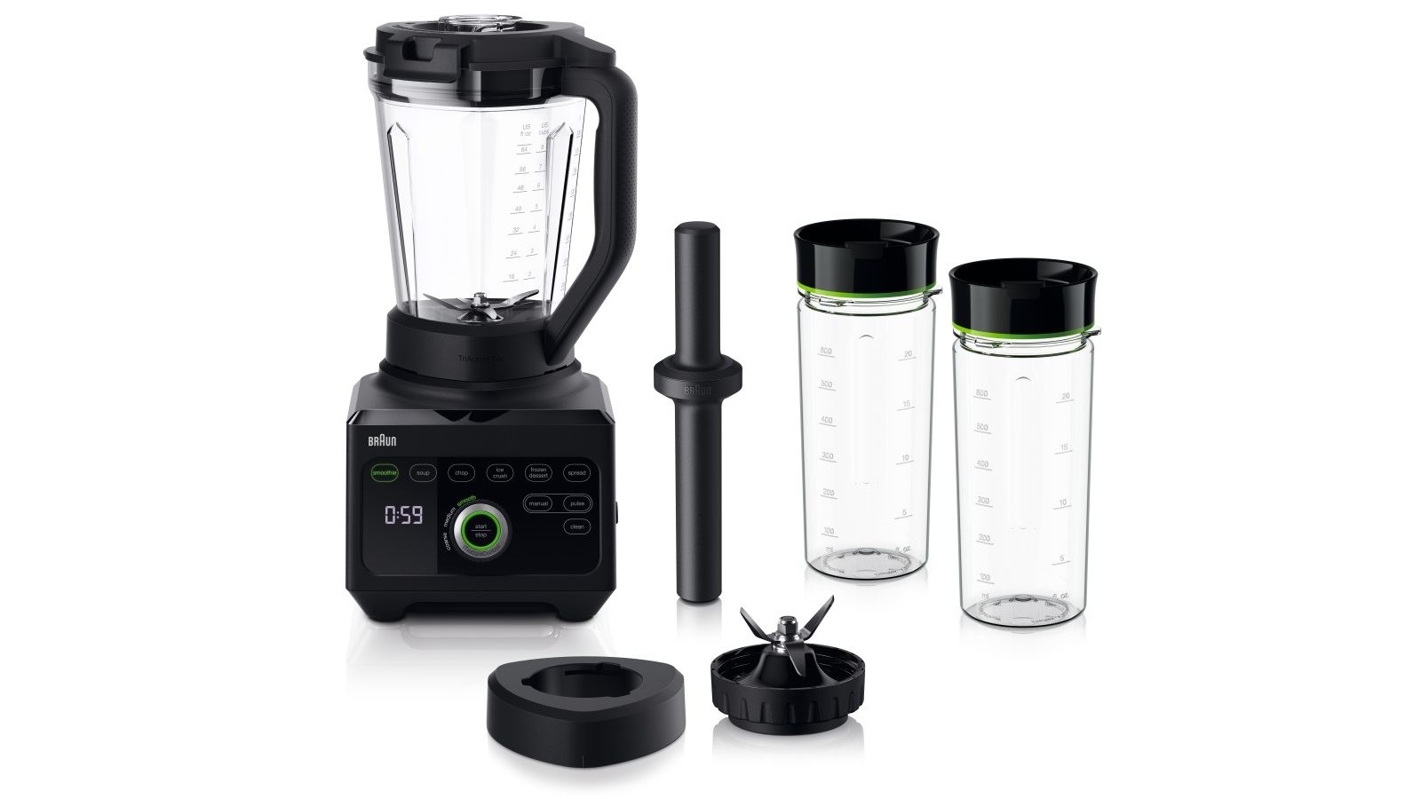 Braun PowerBlend 9 1600W High Performance Blender - Black | Harvey Norman