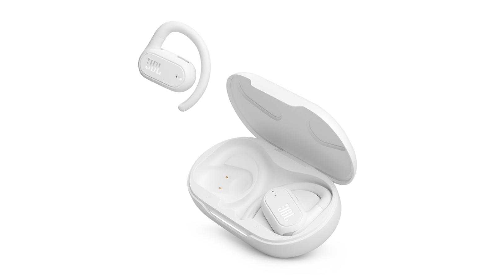 JBL Soundgear Sense Air Conduction Headphones - White | Harvey Norman