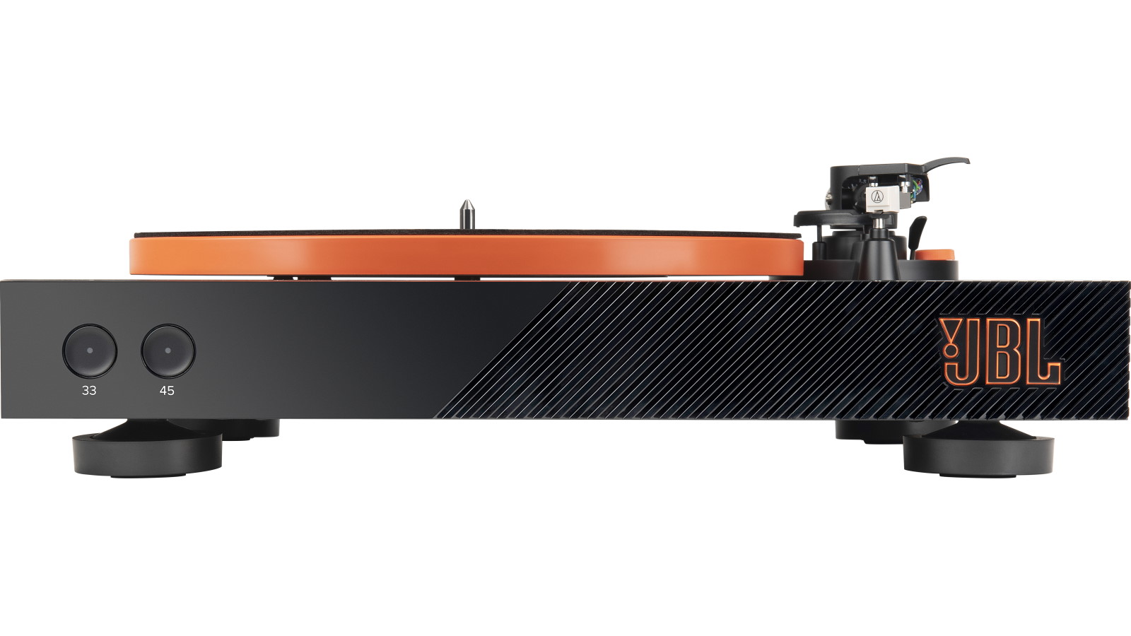 JBL Authentics Spinner Bluetooth Turntable - Black/Orange | Harvey Norman