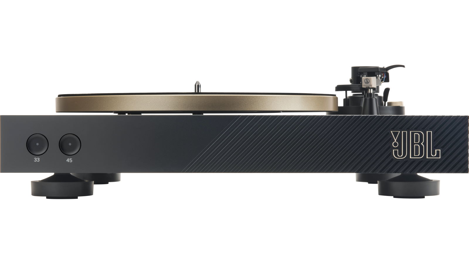 JBL Authentics Spinner Bluetooth Turntable - Black/Gold | Harvey Norman