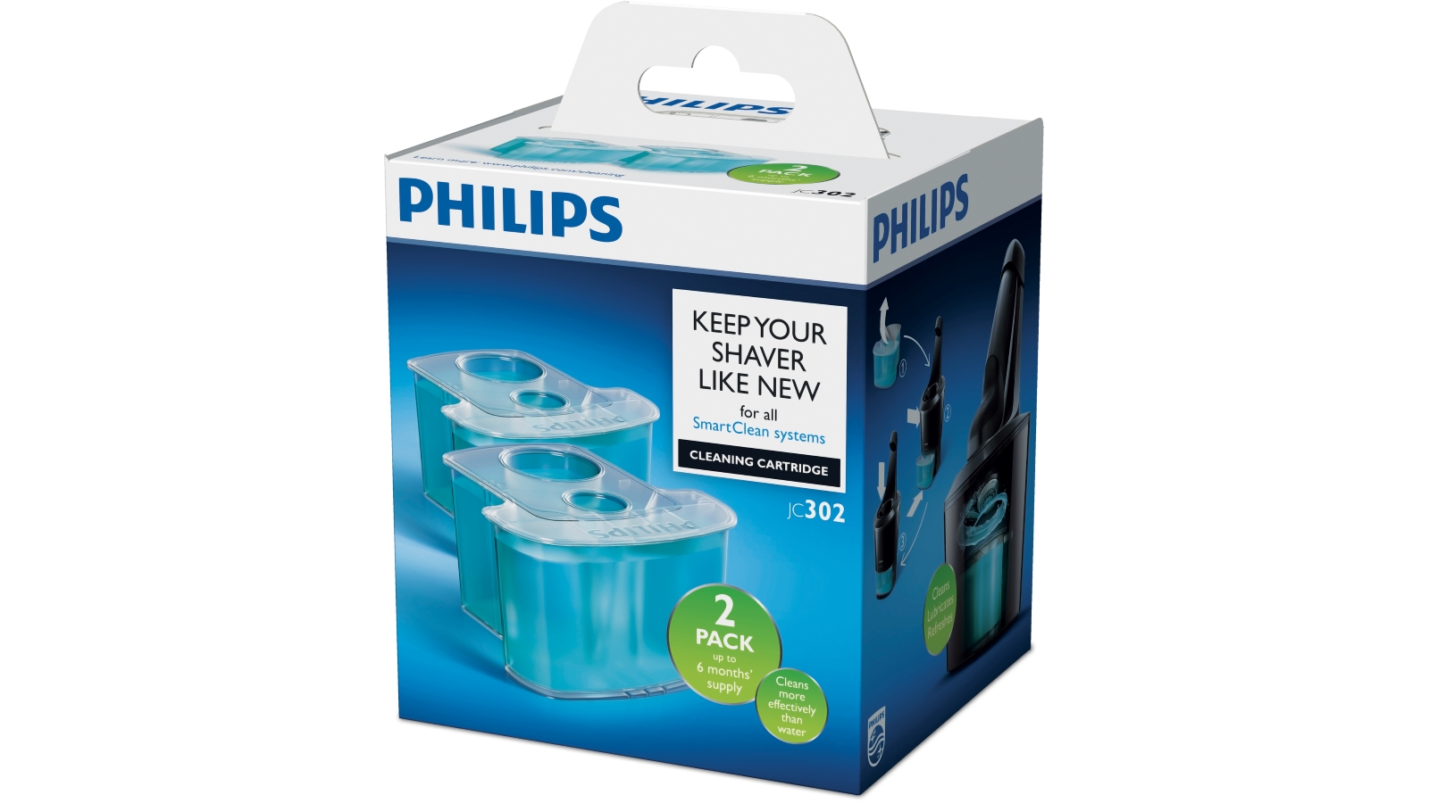 Philips Smart Clean Cartridge - 2 Pack | Harvey Norman