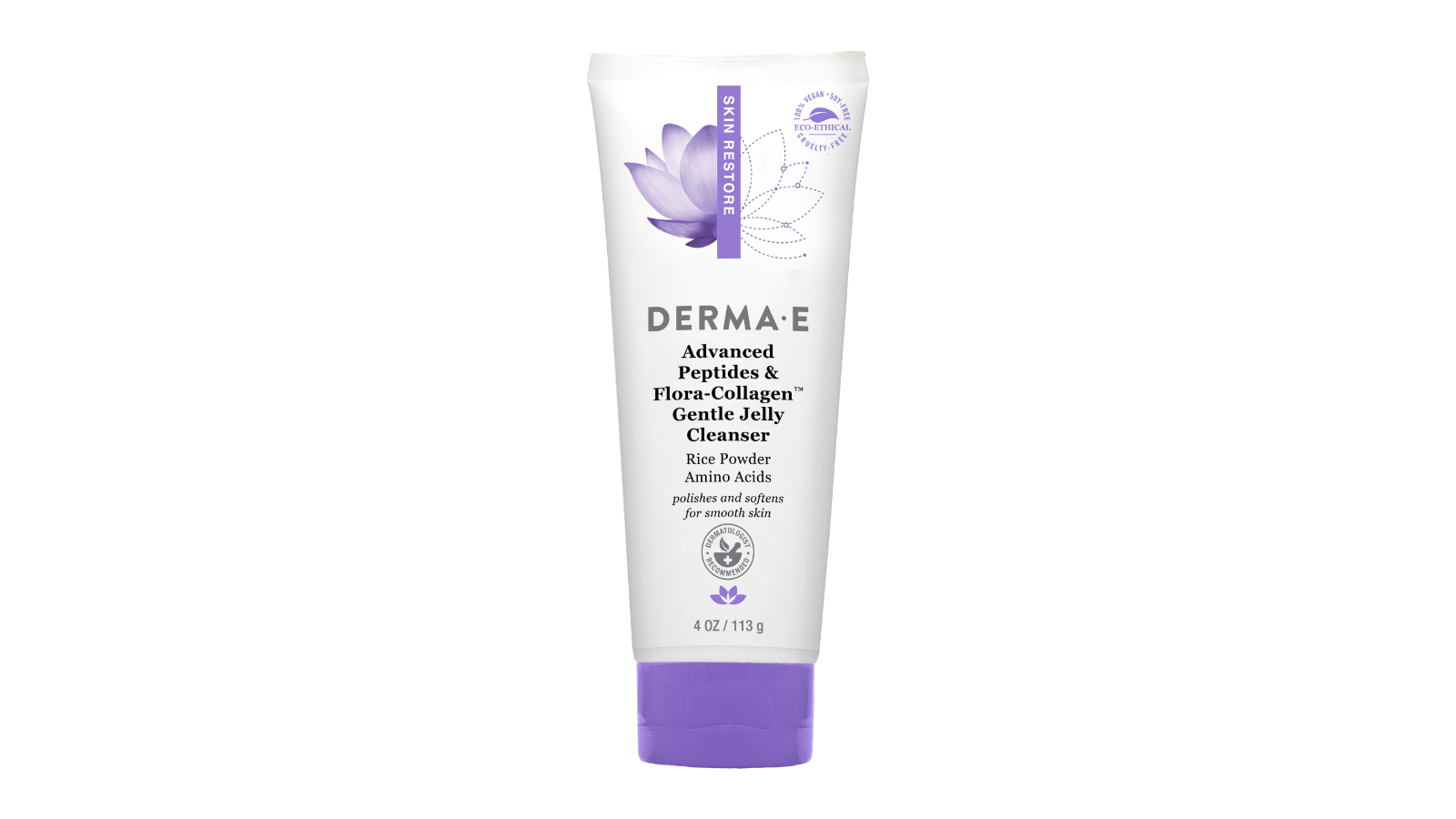 Derma E Advanced Peptides and Flora Collagen Gentle Jelly Cleanser ...