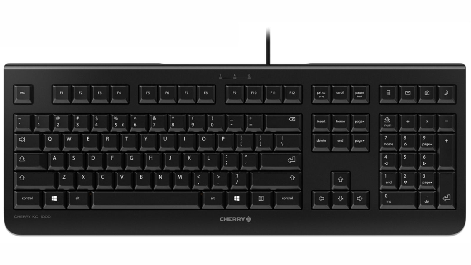 CHERRY KC 1000 Office Keyboard - Black | Harvey Norman