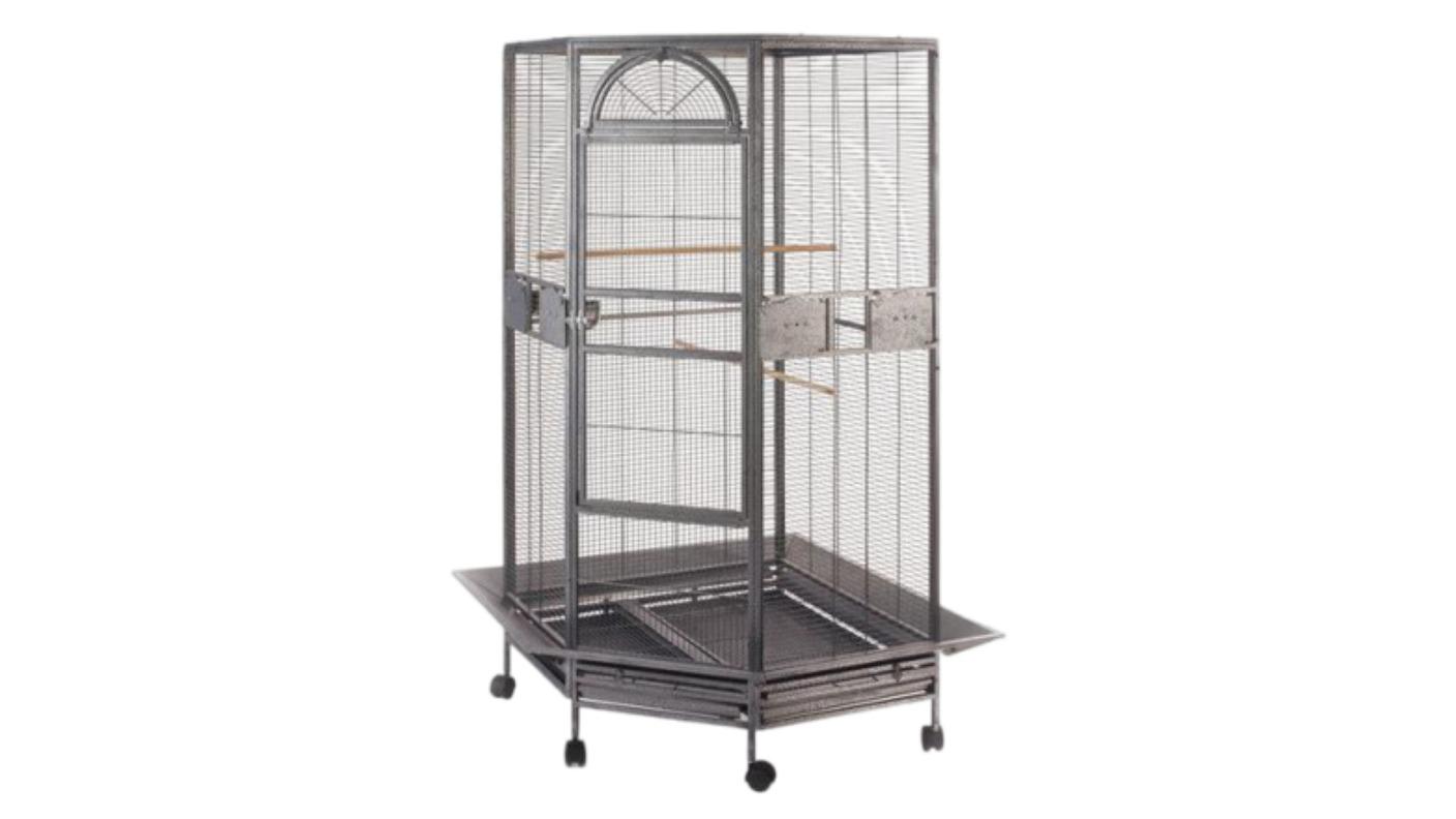Flyline Parrot Escape Jumbo Corner Bird Cage | Harvey Norman
