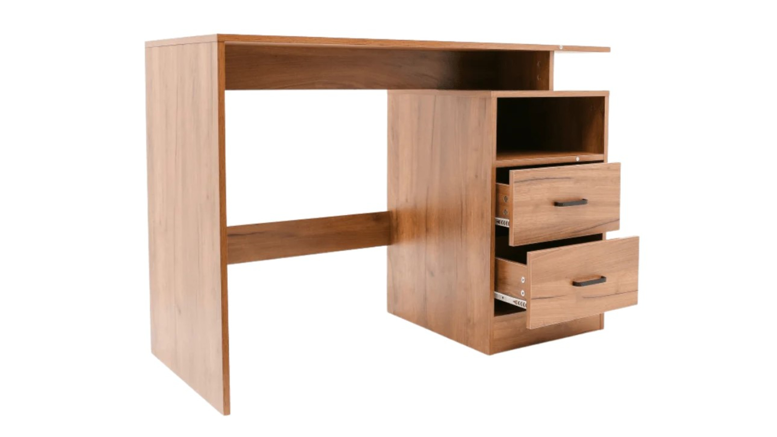 Design Square Office Desk with 2-Drawer - Oak | Harvey Norman