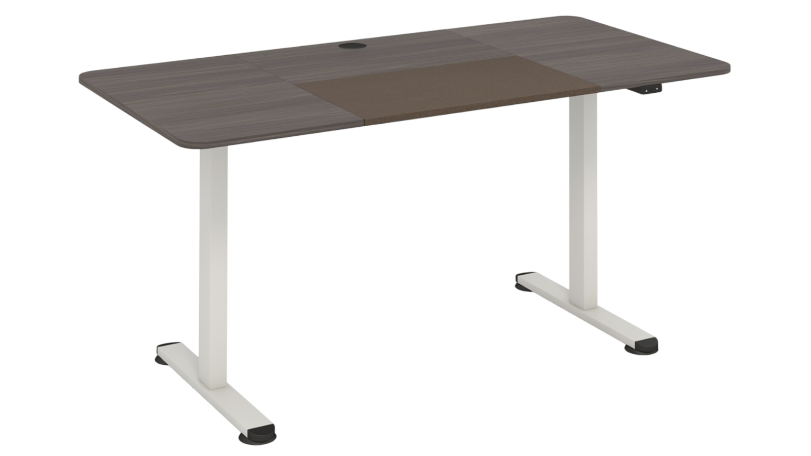 Costway 140cm Grey Height Adjustable Computer Desk | Harvey Norman