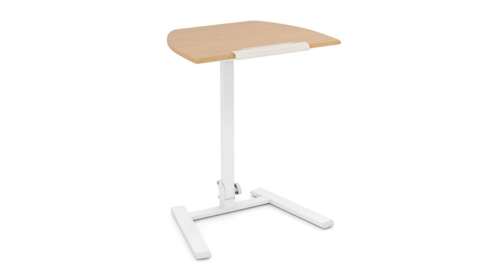 Costway Foldable Mobile Standing Desk with Tiltable Tabletop - Natural ...