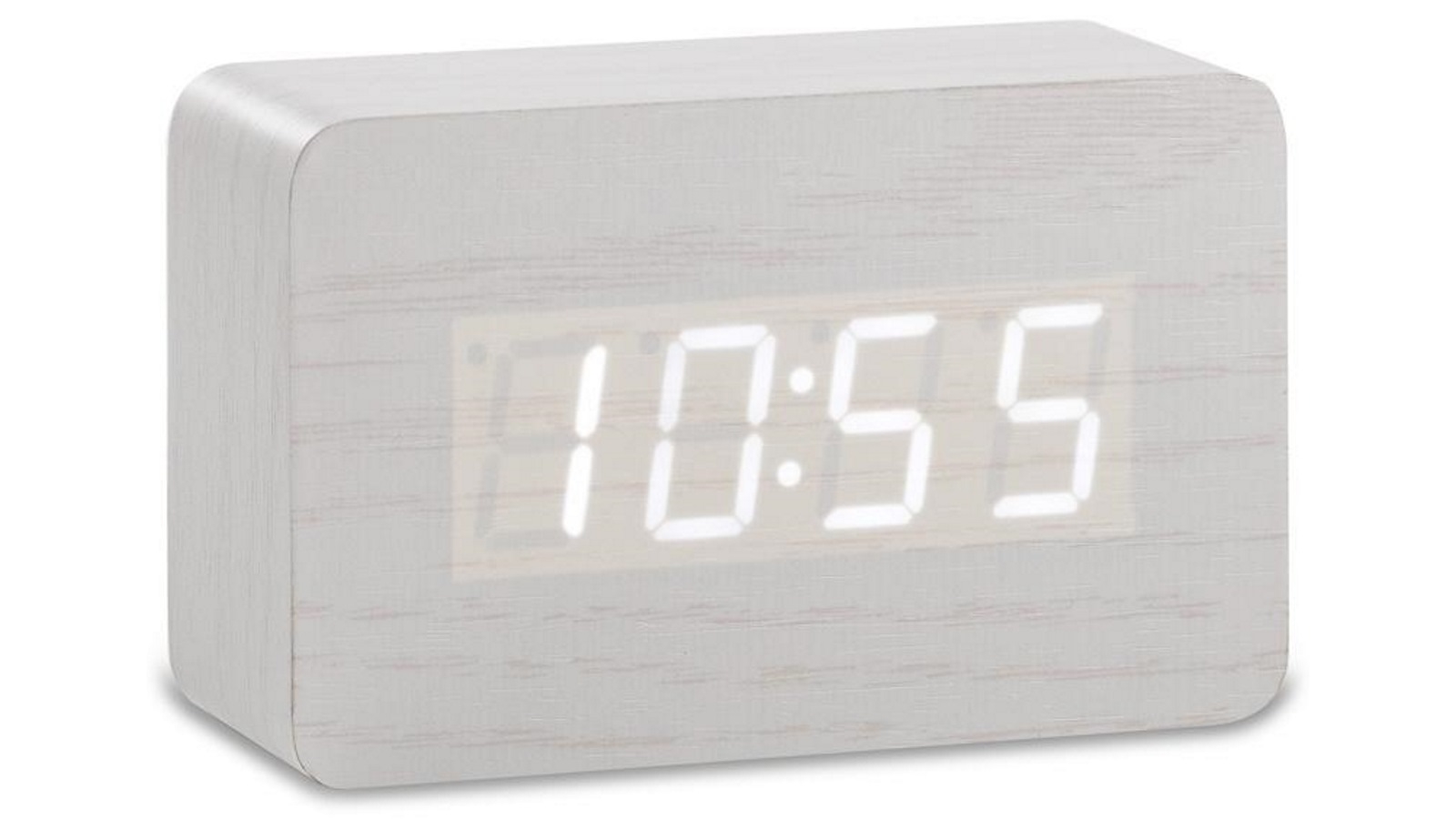 Jinx LED Alarm Clock - White | Harvey Norman