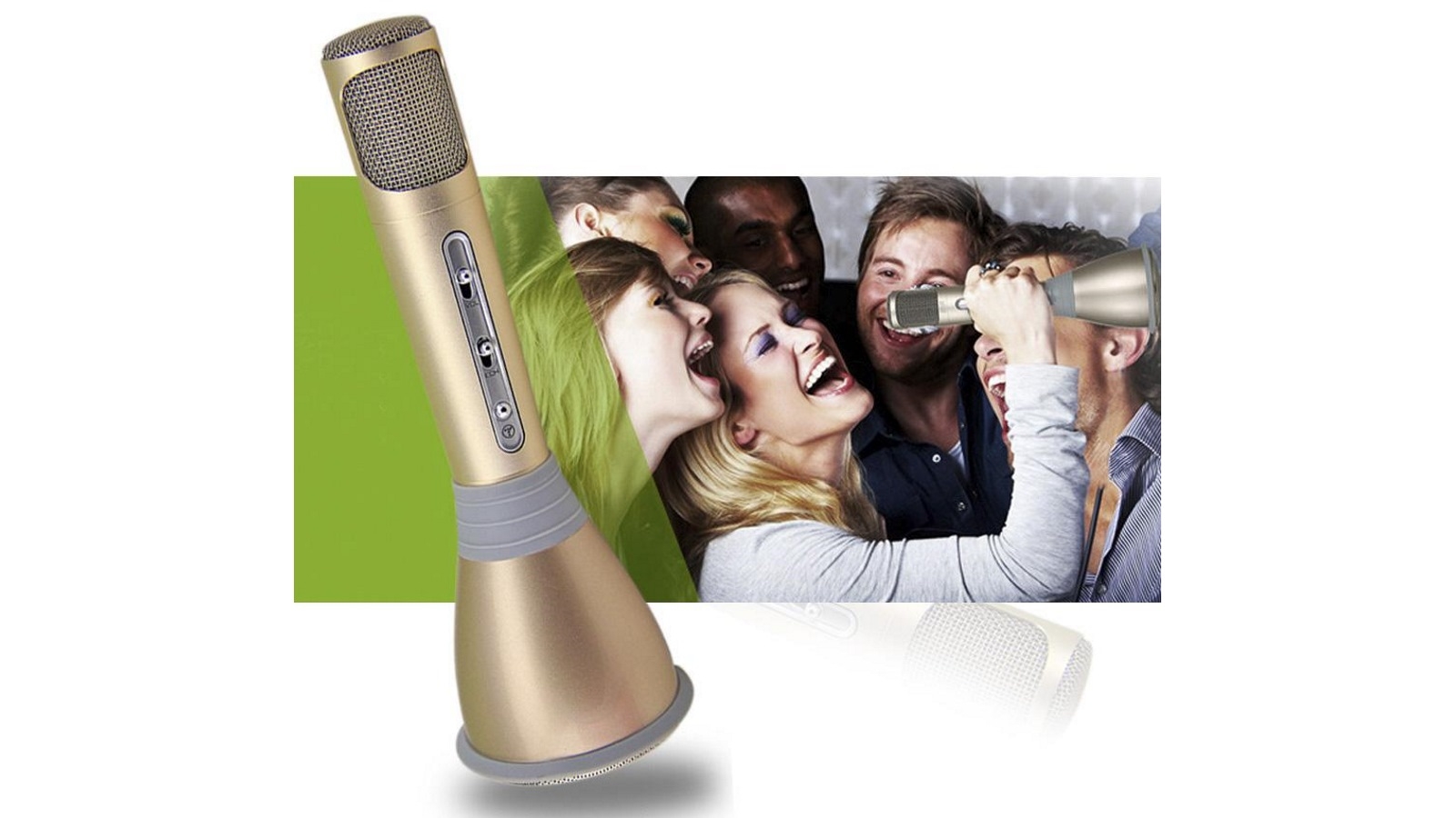 Jinx Standalone PA Microphone - Gold | Harvey Norman