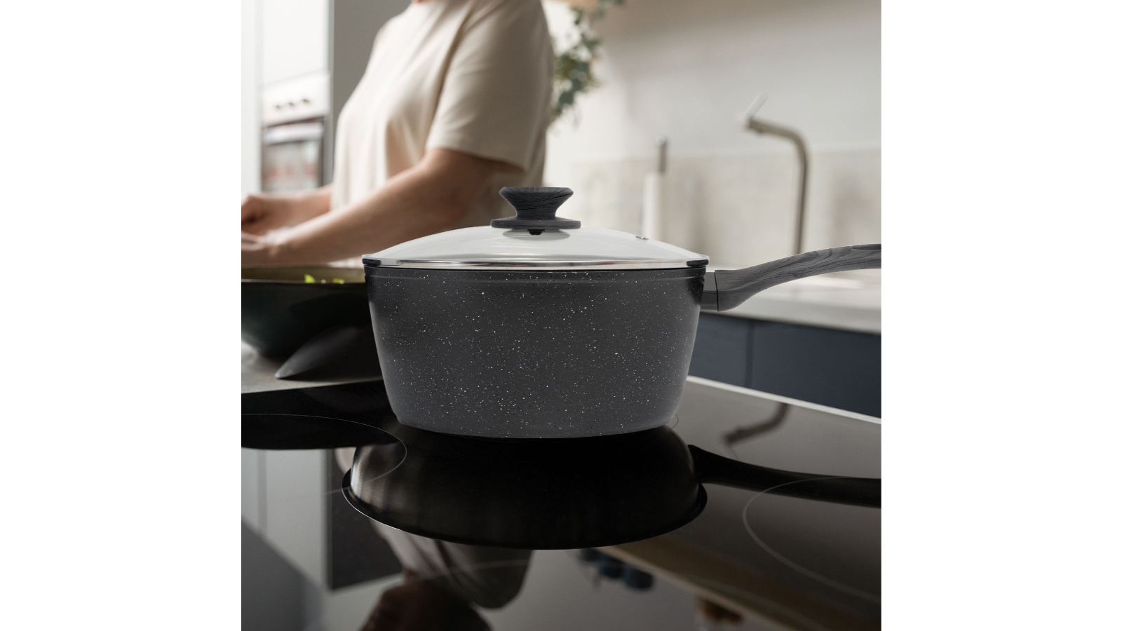 Stone Chef Kitchen Casserole Pan with Lid - Set of 2 | Harvey Norman