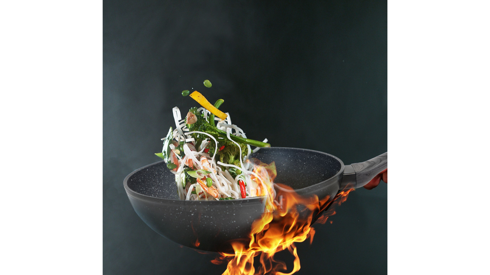 Stone Chef Kitchen Frypan and Wok Pan - Set of 2 | Harvey Norman