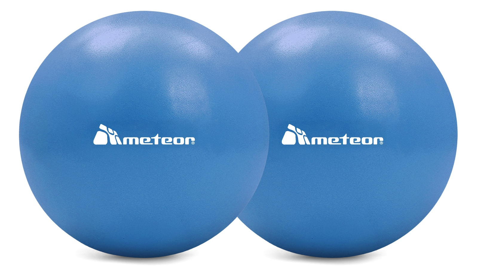 Meteor For The Winners 25cm Dual Pack Yoga Pilates Exercise Ball - Blue ...