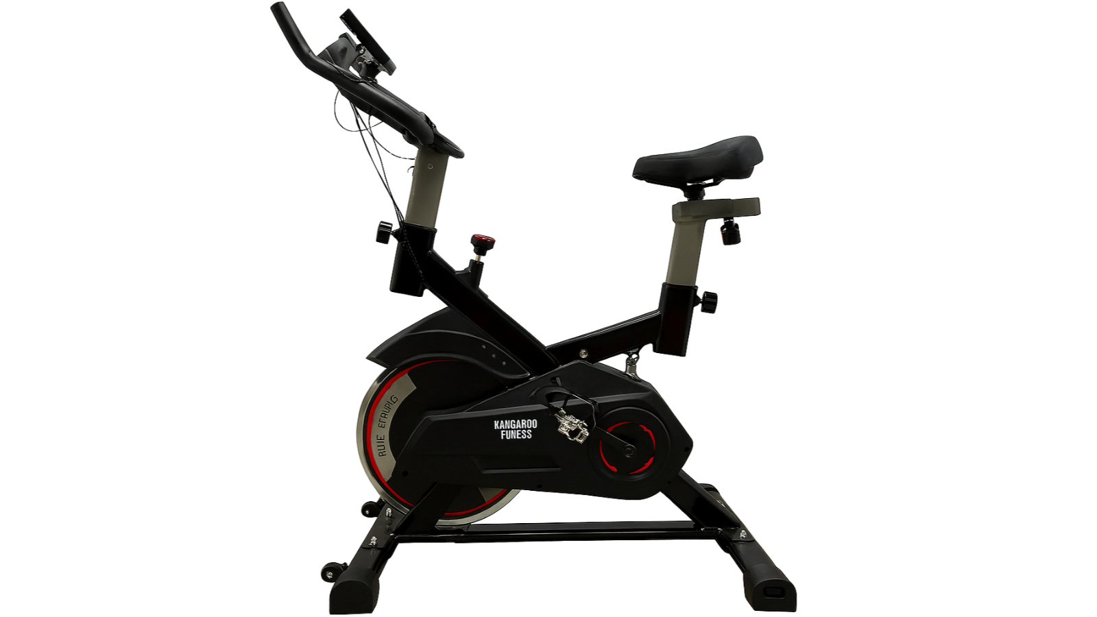 Kangaroo Fitness Black Spin Bike | Harvey Norman