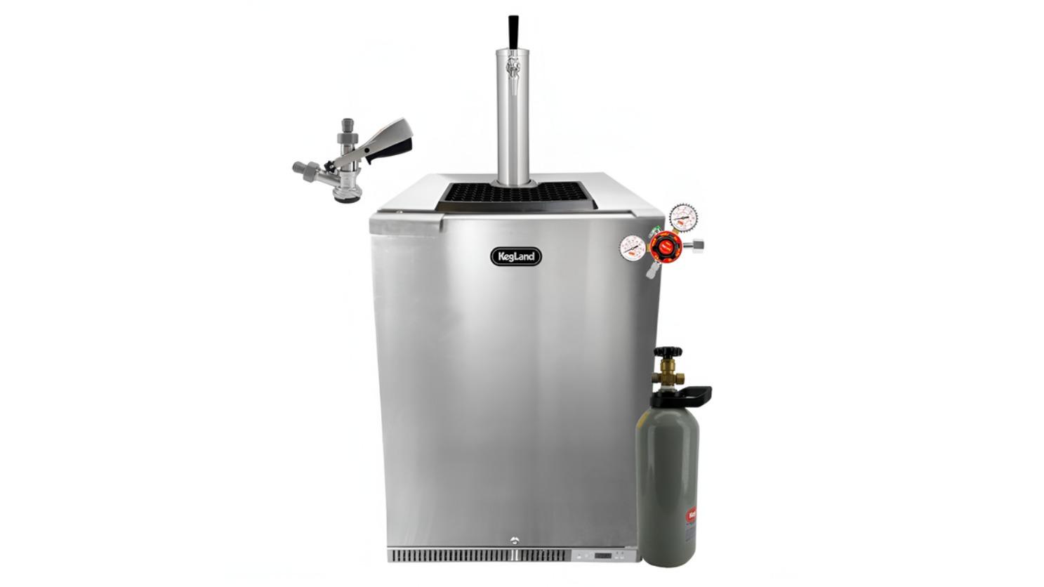 KegLand Single Tap Under Bench Built-in Kegerator with D-Type Coupler ...
