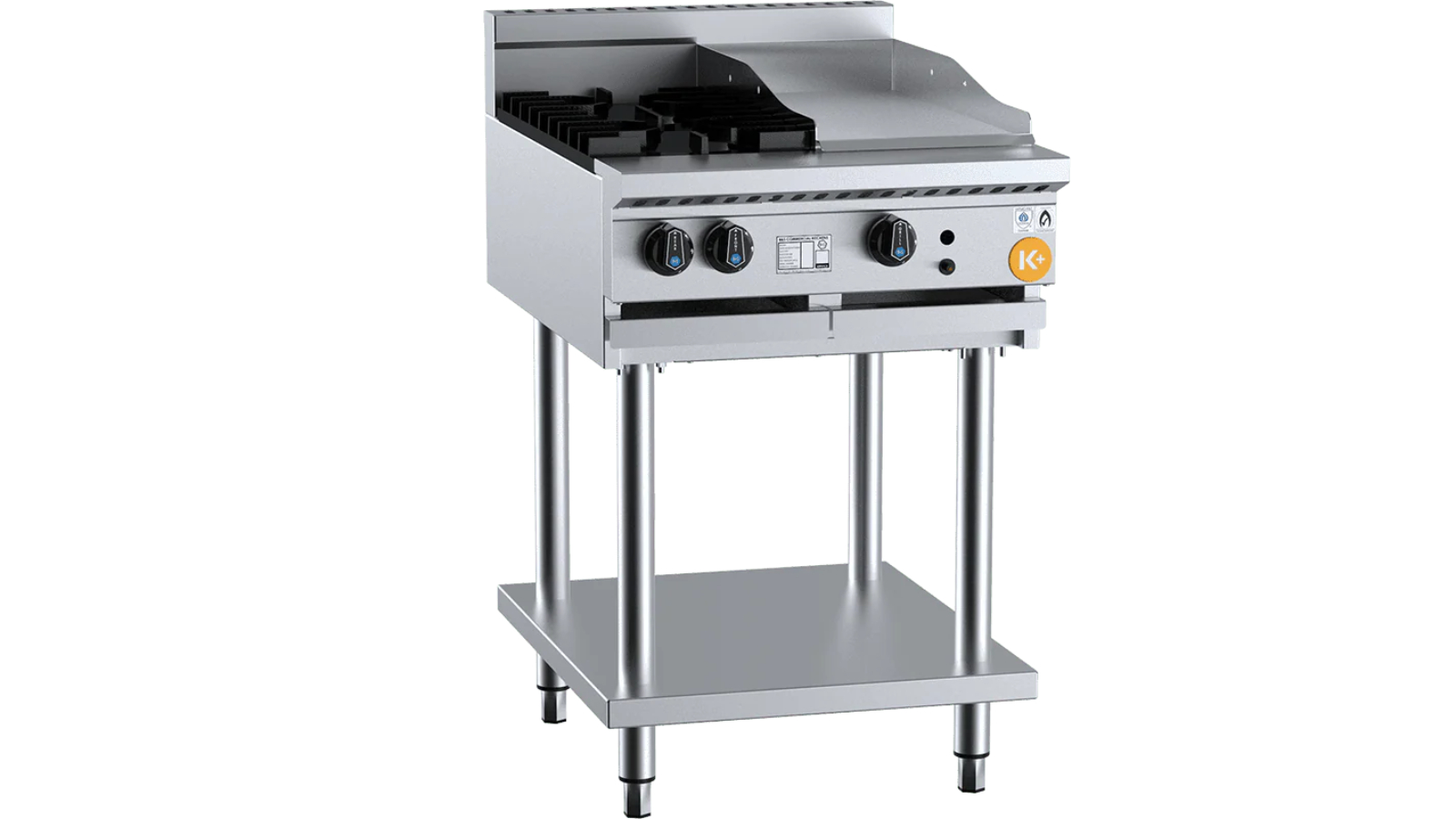 K+ Natural Gas 2 Open Burner with Grill Plate - 30cm | Harvey Norman