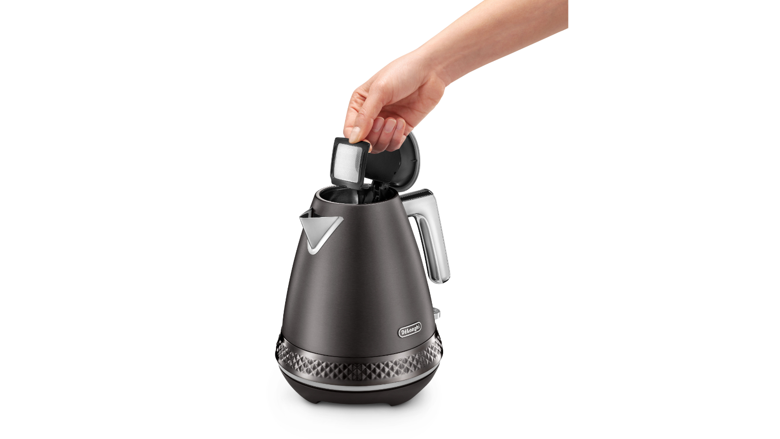 DeLonghi Diadema Kettle - Graphite | Harvey Norman