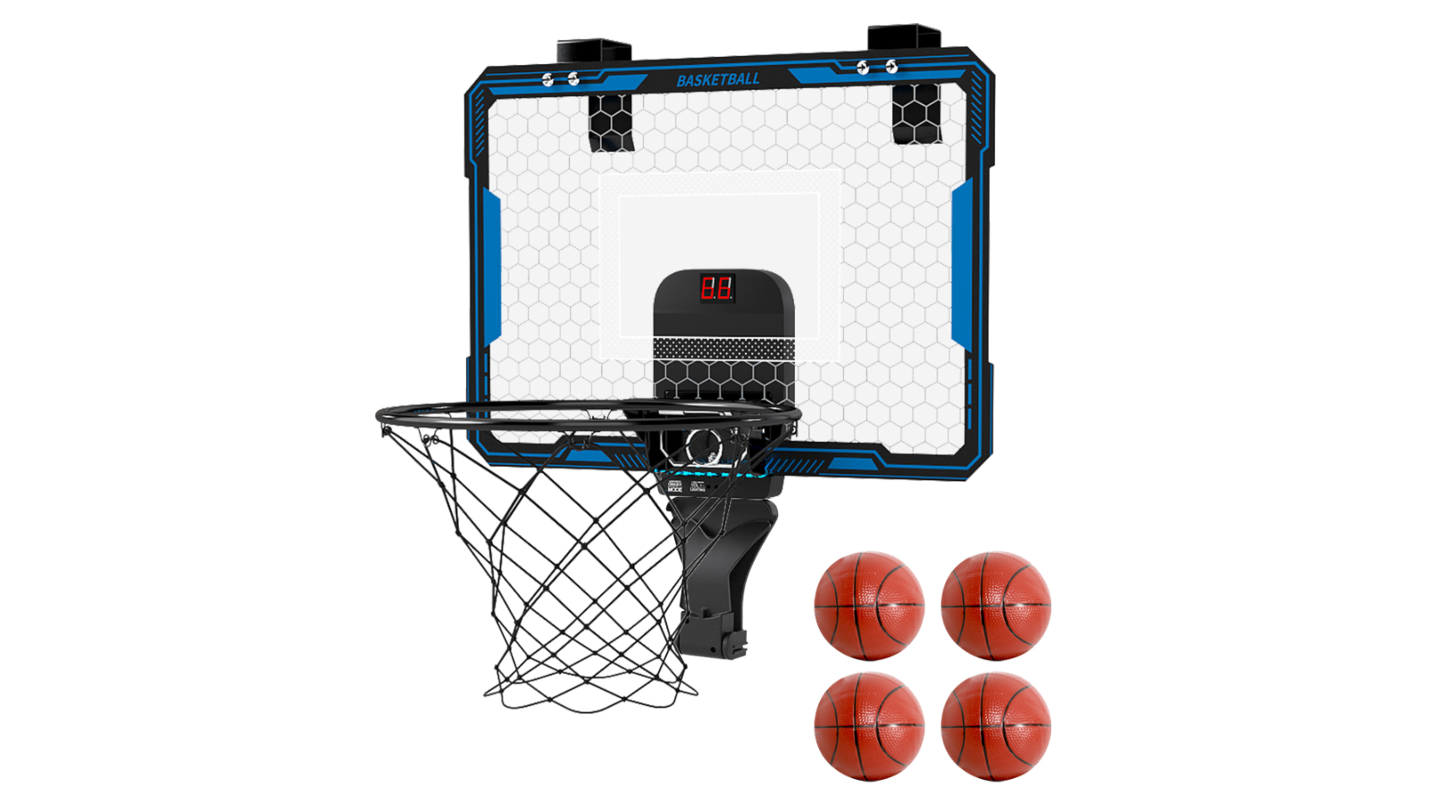 BoPeep Basketball Hoop Automatic Scoring for Kids with 4 Ball | Harvey ...