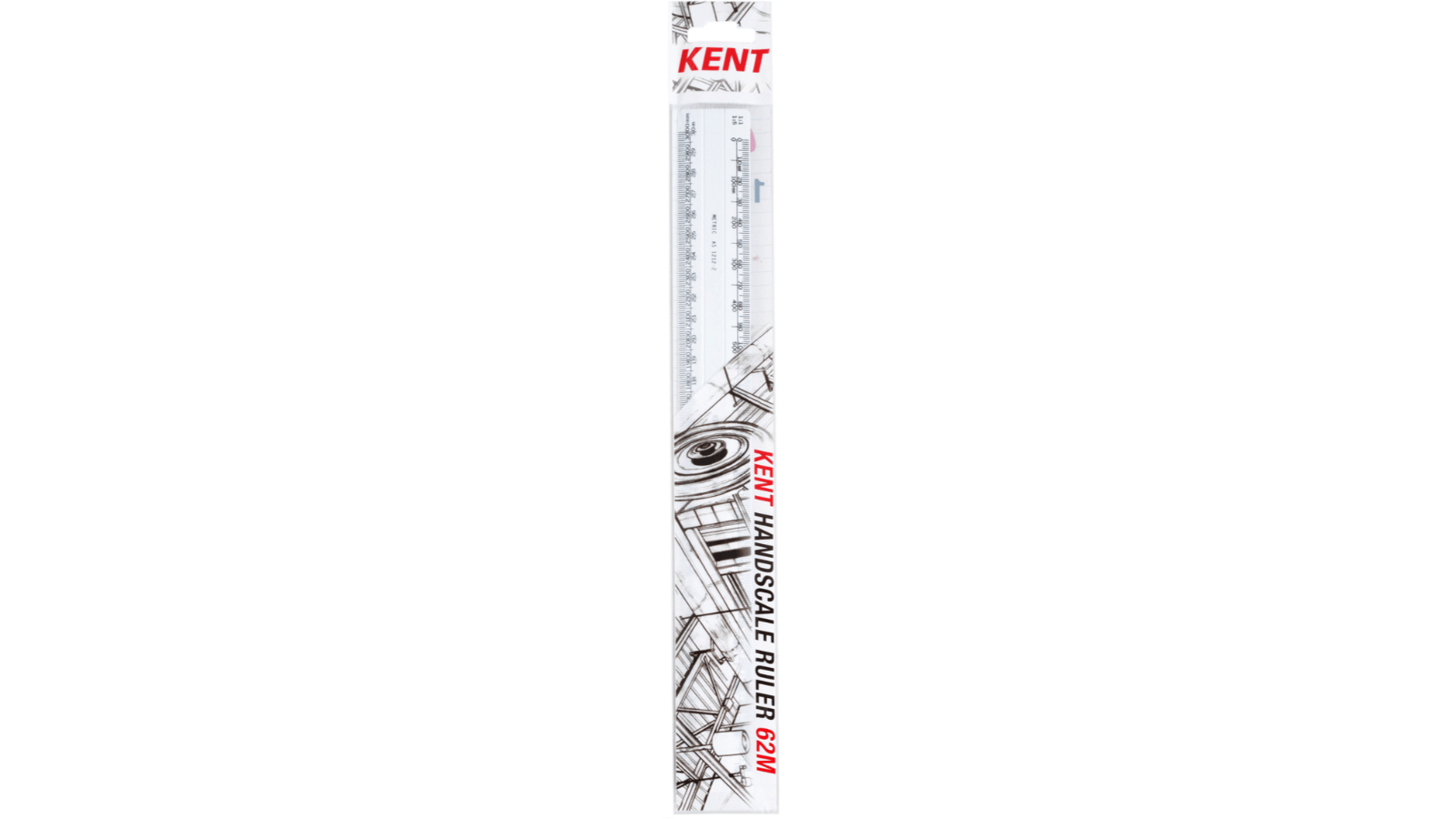 Kent Scale Ruler Double Sided - White | Harvey Norman
