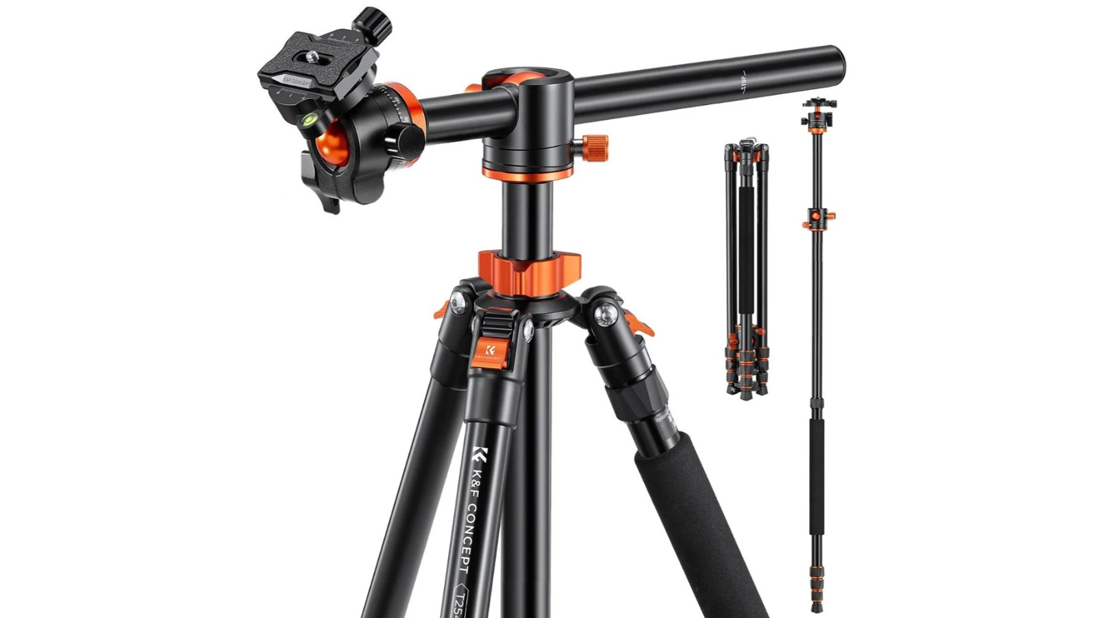 K and F Concept T254A8 Aluminum Center Column Tripod with BH-28L Ball ...