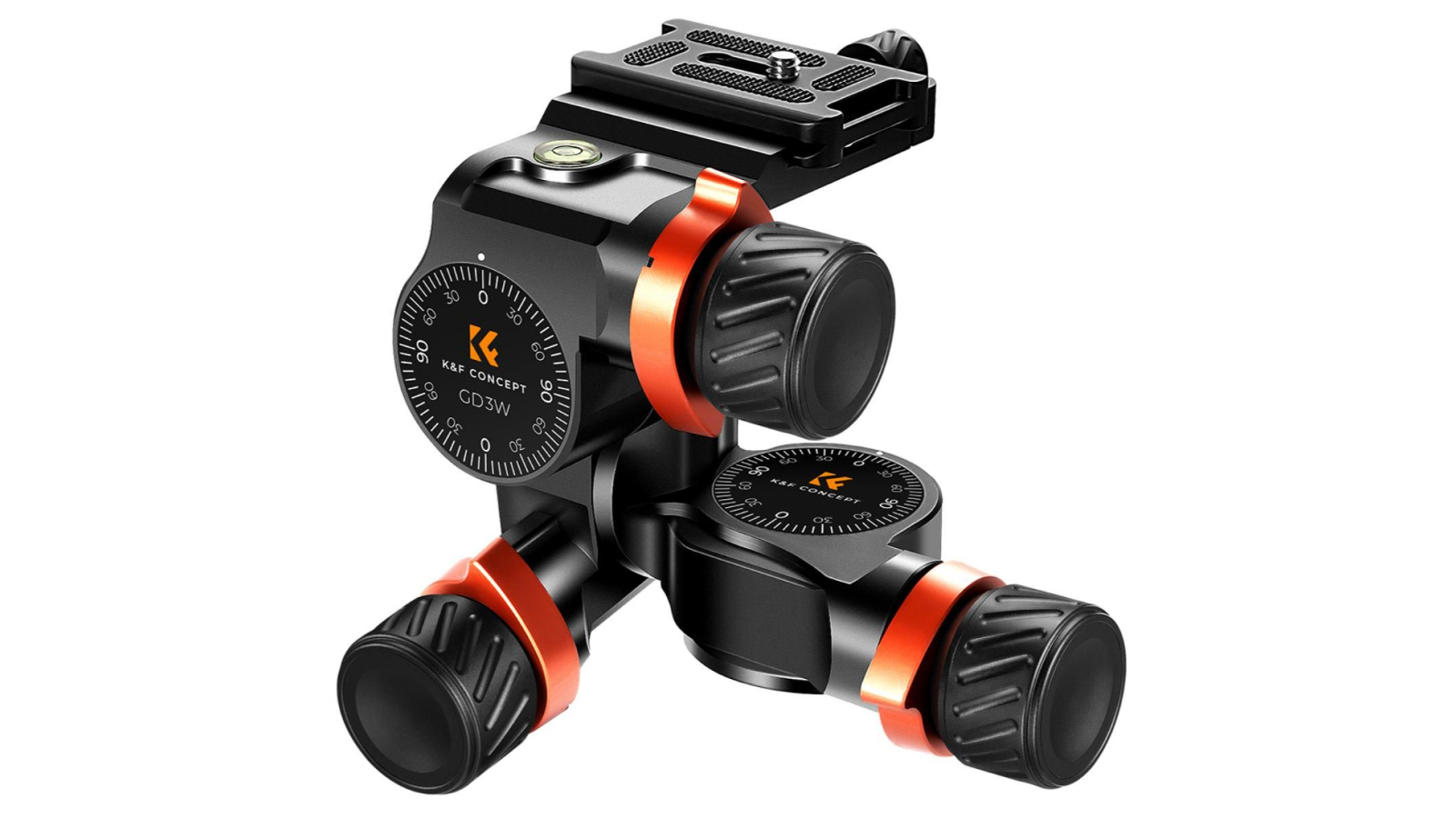 K and F Concept 3-Way Geared Aluminum Alloy Tripod Head | Harvey Norman