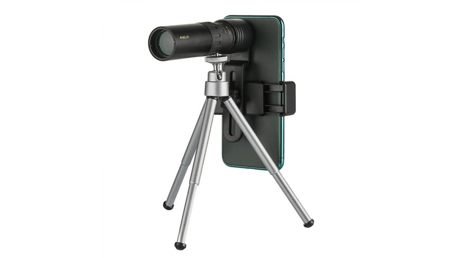 K and F Concept 10-300x40 Continuous Zoom Monocular with Phone Holder ...