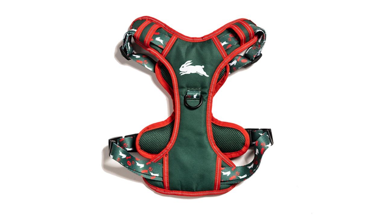 NRL South Sydney Rabbitohs Dog Adjustable Canvas D-Ring Harness Vest ...