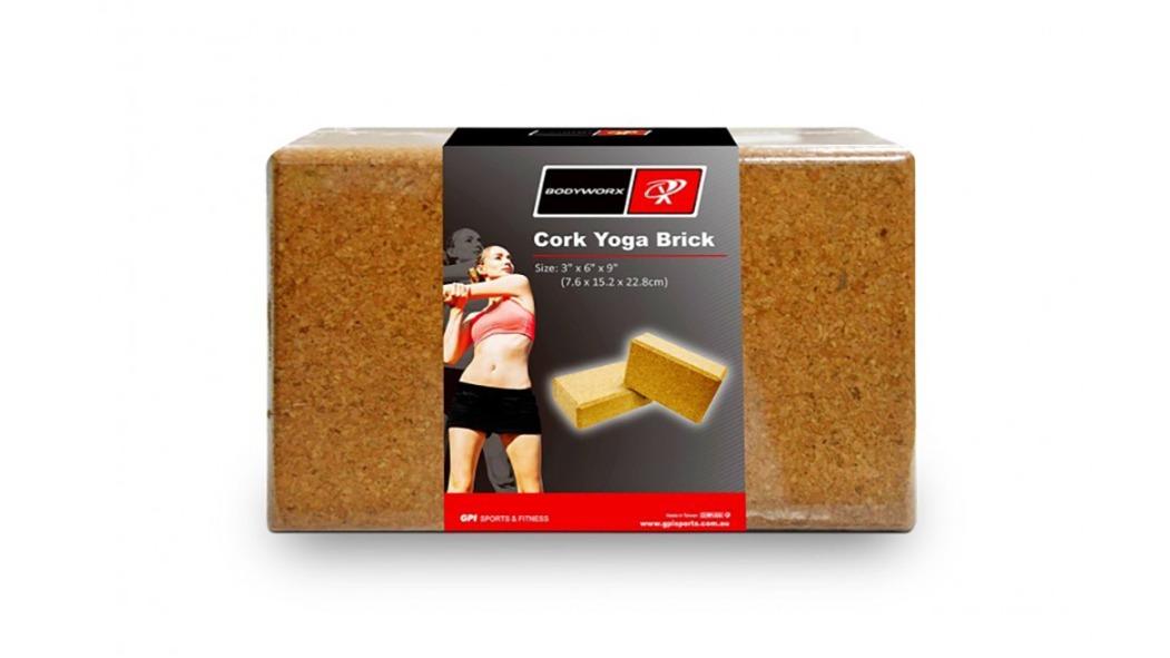 Bodyworx Cork Yoga/Pilates Stretching Brick | Harvey Norman