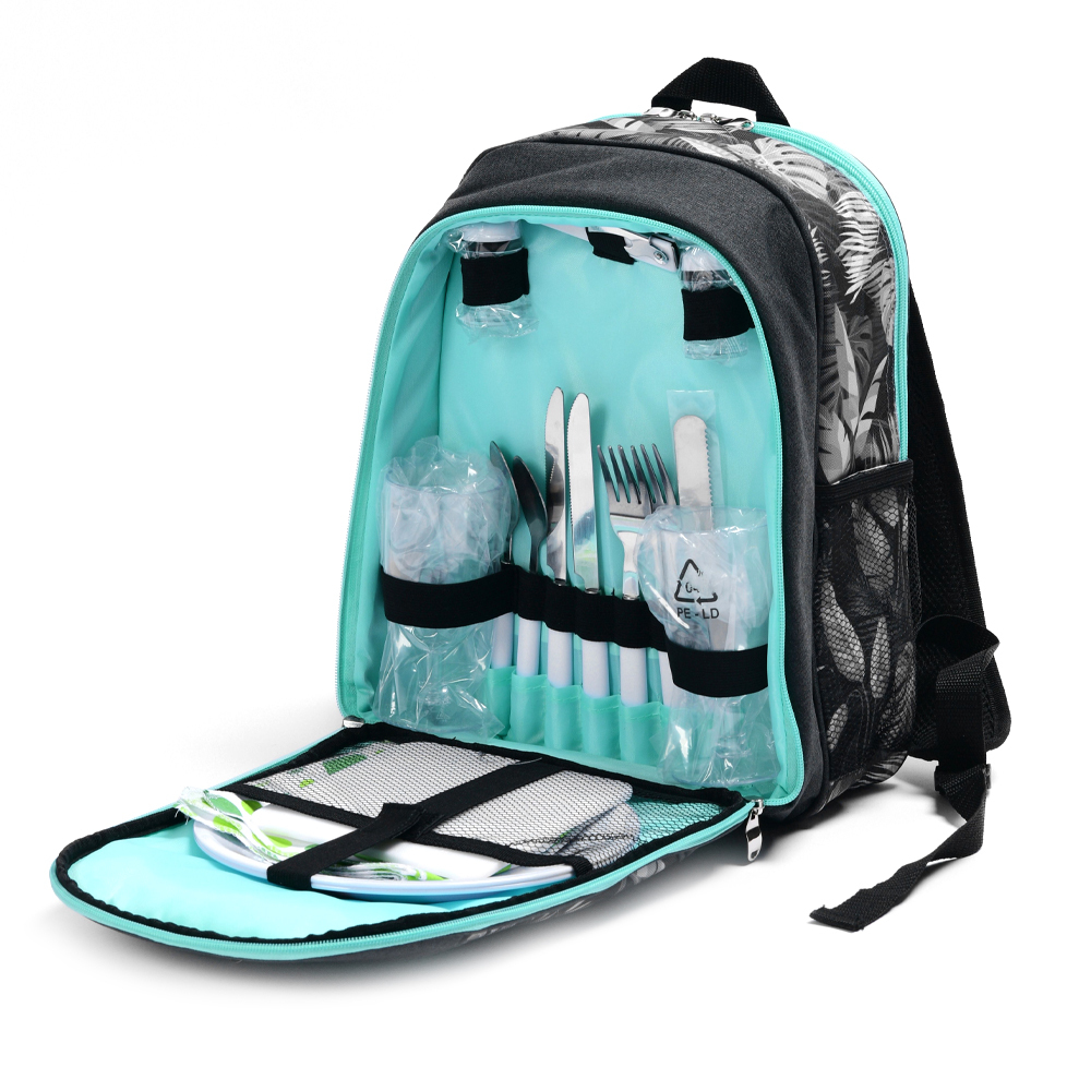 Trailmaster 2 Person Insulated Picnic Padded Backpack with Cutlery ...