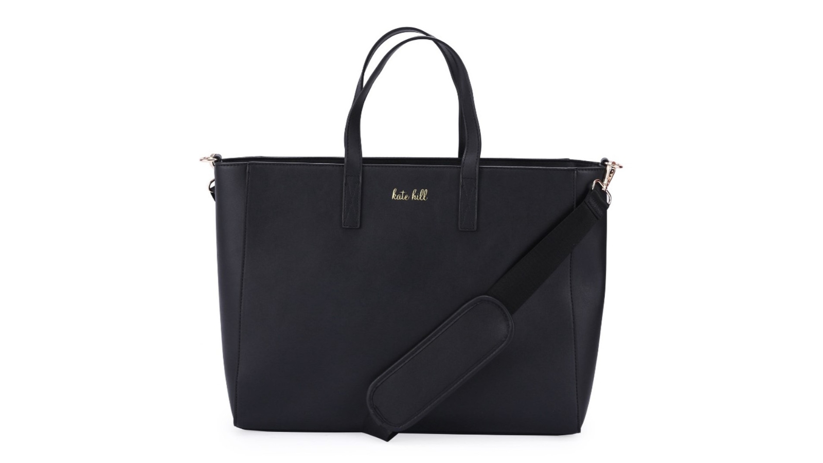 Kate Hill Tote Bag with Strap - Black | Harvey Norman
