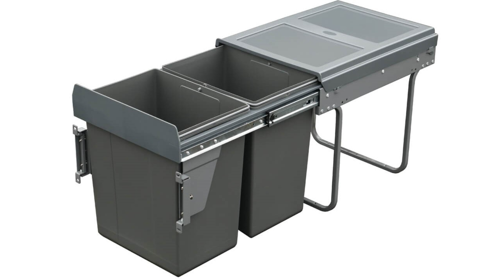 Elite Domestique 40 Litre Twin Slide Out Bottom Mounted Concealed Waste ...