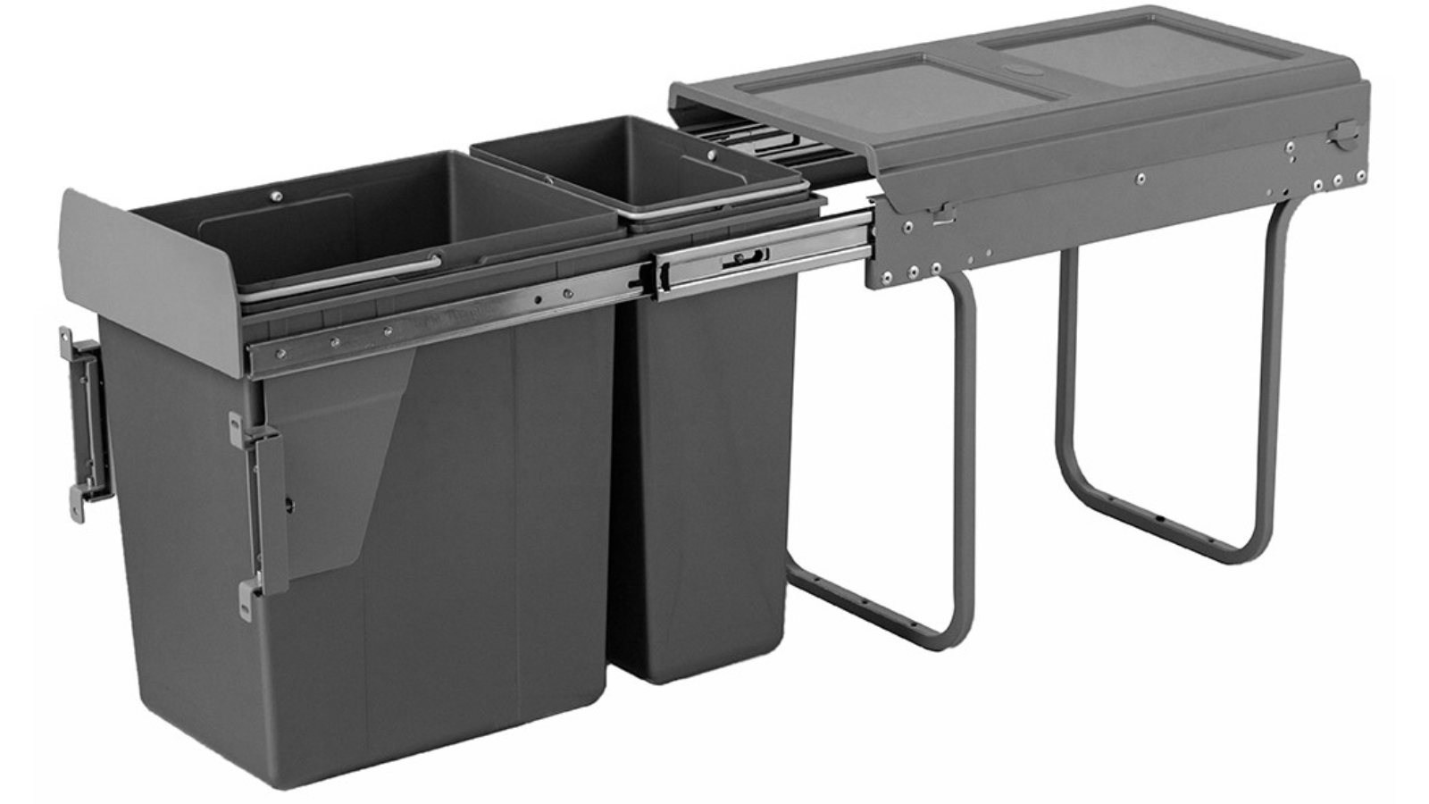 Elite Domestique 30 Litre Twin Slide Out Bottom Mounted Slim Profile ...