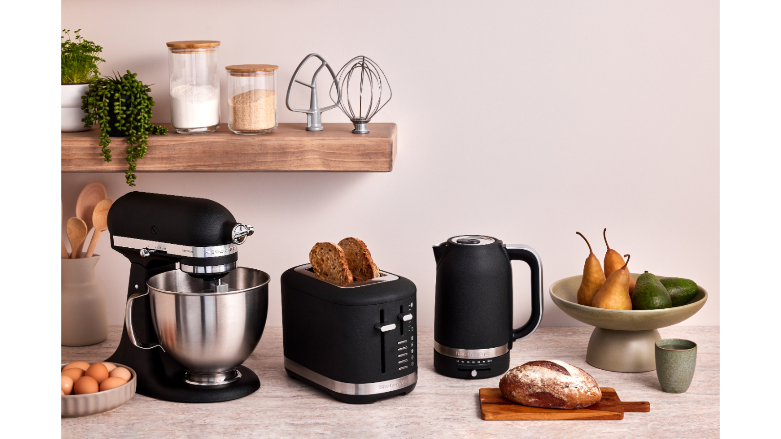 KitchenAid 2 Slice Toaster - Cast Iron Black | Harvey Norman