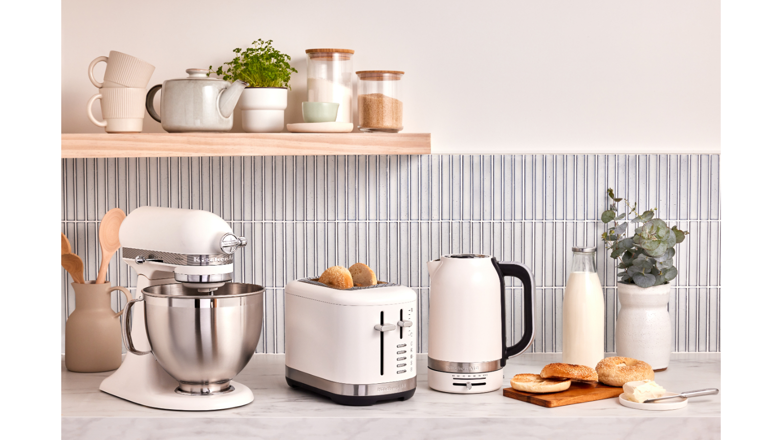 KitchenAid 2 Slice Toaster - Porcelain White | Harvey Norman